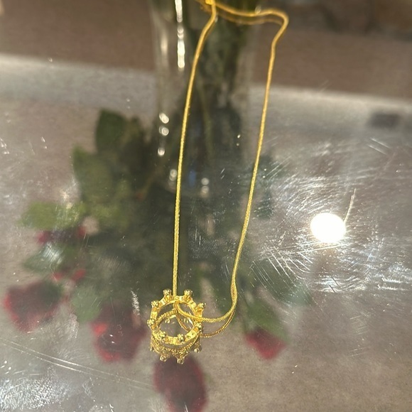 Accessories | Gold Crown Chain Necklace | Poshmark